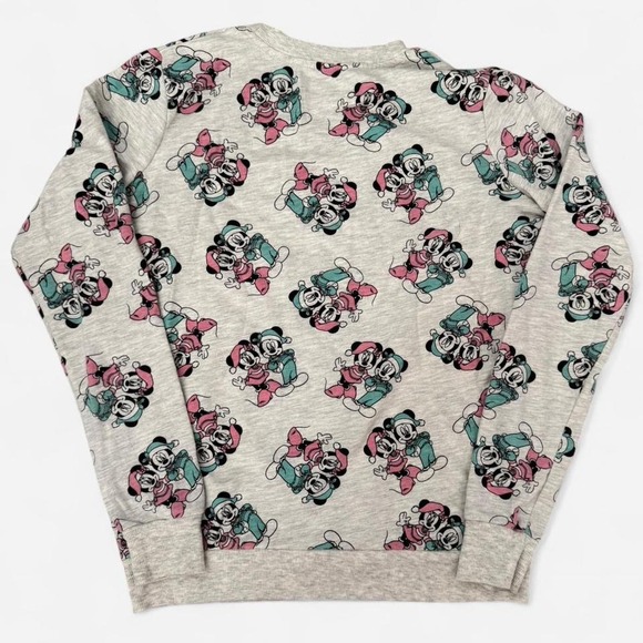 Disney | Tops | Disney Mickey Mouse And Minnie Mouse Grey Crewneck ...